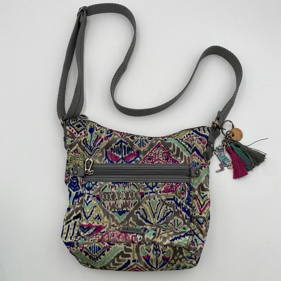 Sakroots | Bags | Sakroots Sequoia Crossbody Bag Purse Eco Twill Slate ...
